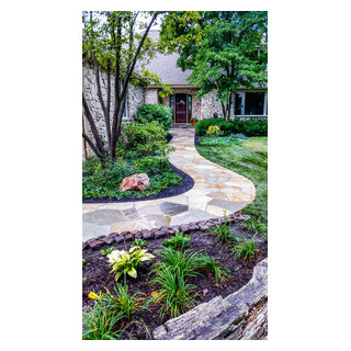 Natural Stone Walkway - Traditional - Landscape - by Stone Worthy | Houzz
