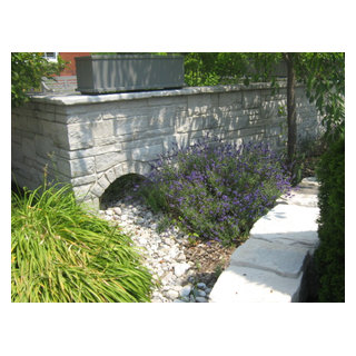 Natural Stone Walls with Drainage Ways - Traditional - Landscape ...