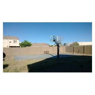 Paul L's Pro Dunk Gold Basketball System on a 47x25 in Peoria, AZ ...