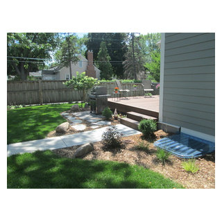 Paver Grill Pad & Landscaping - Contemporary - Landscape - Minneapolis ...