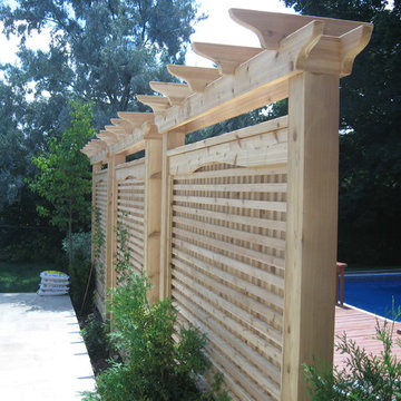 Pergola Privacy Screen - Photos & Ideas | Houzz