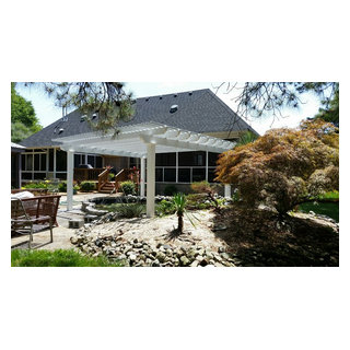 Pergola over KOI Pond - Tropical - Garden - Other - by Outdoor ...