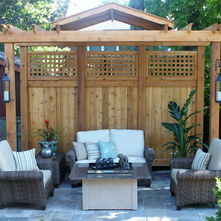 Pergola Privacy Screen - Photos & Ideas | Houzz
