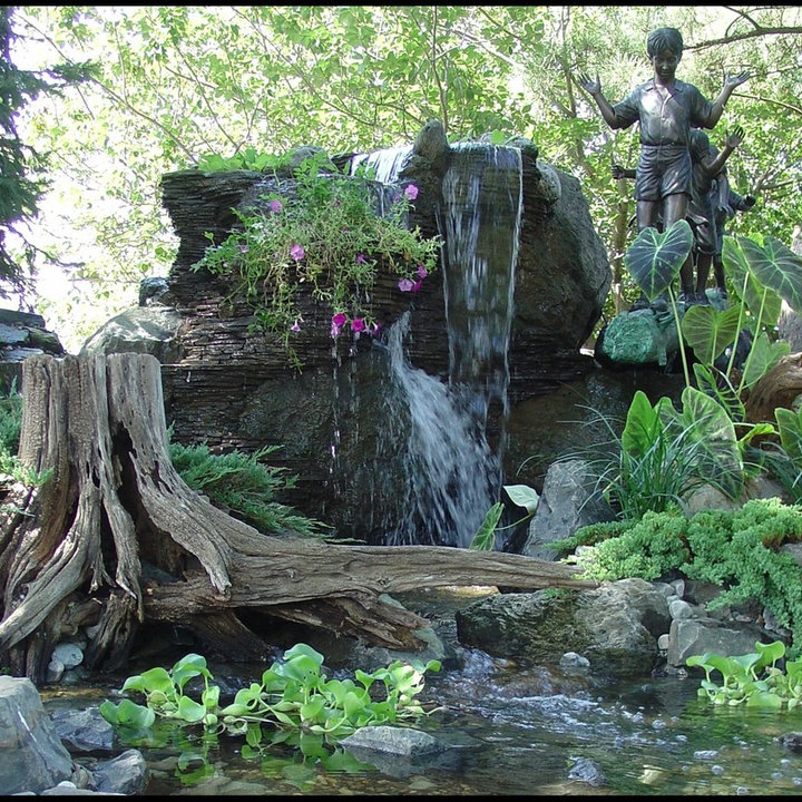 Pondless Waterfall - Photos & Ideas | Houzz