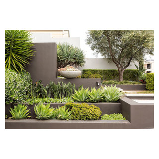 Custom Block Wall - Contemporary - Landscape - Orange County - by OC ...
