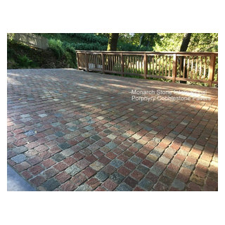 Porphyry Cobblestone Pavers, Larkspur CA - Traditional - Landscape ...