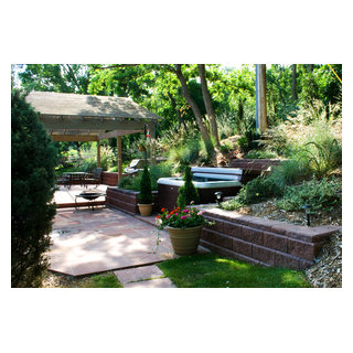 Private Inset Hot Tub - Contemporary - Landscape - Denver - by Art of ...