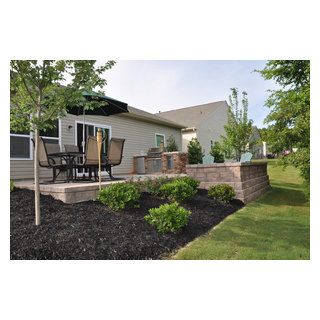 Raised 2 Tier Patio - Traditional - Landscape - Charlotte - by Vista ...