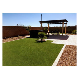 Ramada Build with Travertine and Clean Modern look - Contemporary ...