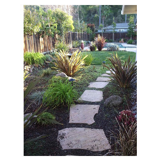 Random Flagstone Path with Ground Covers - Classique - Jardin - San ...