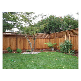 FENCE WITH LATTIES PANNEL - Traditional - Landscape - San Francisco ...