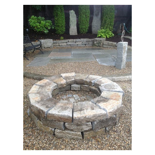 Reclaimed Granite Fire Pits - Garden - Boston - by Olde New England ...
