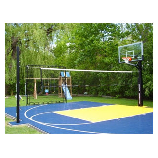 Residential Sport backyard game court - Contemporary - Landscape - Salt ...