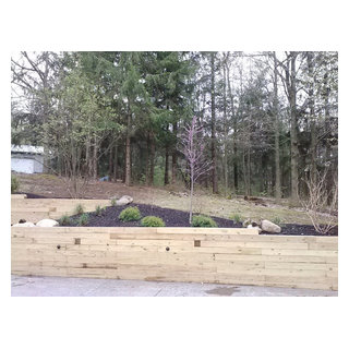 Retaining Wall - Rústico - Jardín - Columbus - de intimate spaces ...