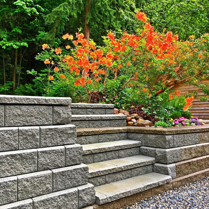 Retaining Wall Stairs - Photos & Ideas | Houzz