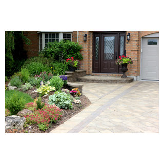 Retaining Wall, Terrace, and Driveway - Contemporary - Landscape ...