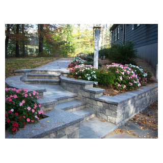 Retaining Walls & Steps - Traditional - Landscape - Boston - by Wenzel ...