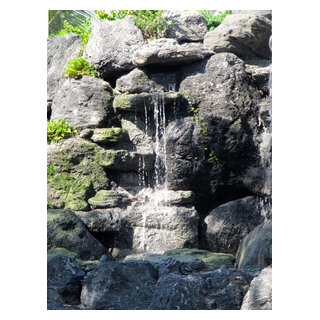 Rock Waterfall in South Florida - Asian - Landscape - Miami - by ...