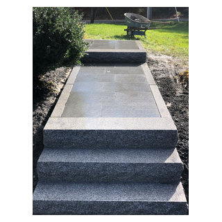Rockne’s granite walkway - Modern - Landscape - Boston - by Concierge ...