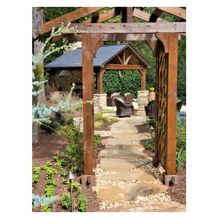 Rustic Backyard Retreat - Rustic - Landscape - Atlanta - by Elements ...