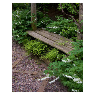 Rustic Bench in Spring - Traditional - Landscape - Chicago - by Craig ...