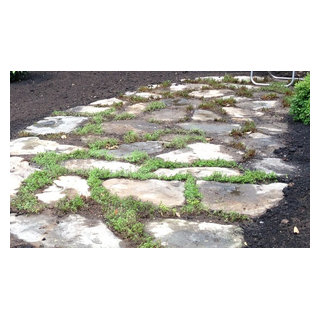 Rustic Fieldstone Paver Patio - Rustic - Landscape - Manchester - by ...