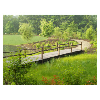 Rustic Footbridge - Traditional - Landscape - Burlington - by ...