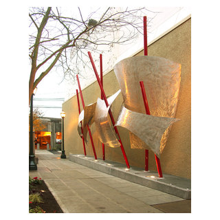 Sails, Metal Sculpture, Everett WA - Modern - Landscape - Seattle - by ...
