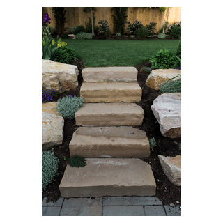 Outdoor Stone Stairs - Traditional - Landscape - Salt Lake City - by ...
