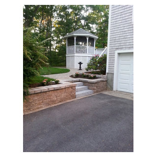 Segmental Retaining Wall & Steps - Traditional - Garden - Boston - by ...
