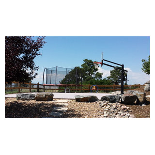 Shannon V's Pro Dunk Gold Basketball System on a 30x25 in Parker, CA ...