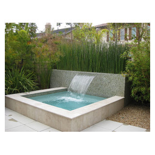 Small Landscape with raised Spa - Contemporary - Landscape - San Diego ...