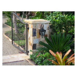 South Florida Front Pillar gate - Tropical - Landscape - Miami - by ...