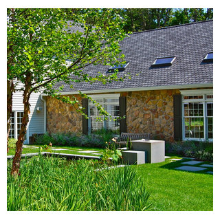 Spec home goes custom - Eclectic - Landscape - New York - by ...