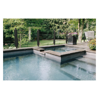Spill-over Spa - Midcentury - Pool - Toronto - by LandArt | Houzz