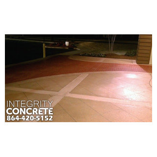 Stamped concrete entrance - Traditional - Landscape - Charlotte - by ...