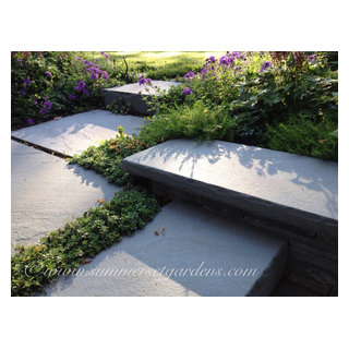 Stepping Stones, Garden Step & Stone Wall Detail - Traditional ...