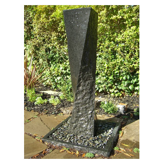 Stone Column Fountain - Modern - Landscape - San Francisco - by Bill ...