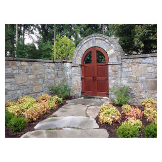 Stone Wall and Arched Gate - Traditional - Landscape - Seattle - by ...