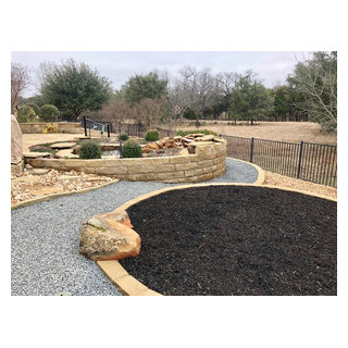 Stone walls & Basalt Pathway - Landscape - Austin - by Greenbelt Patio ...