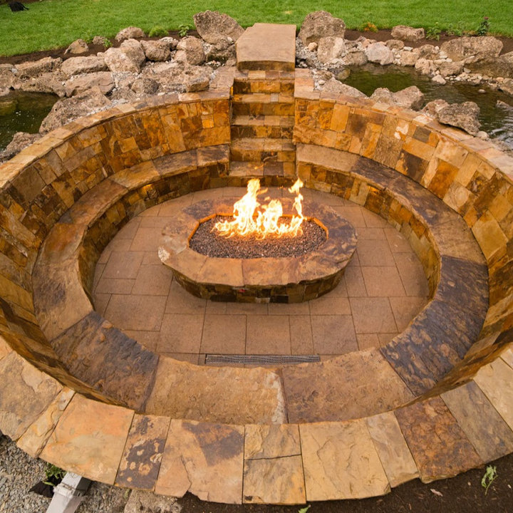75 Beautiful Garden with a Fire Feature Ideas and Designs - June 2023 ...