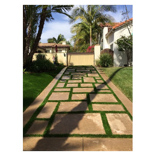Synthetic Turf Driveway - Contemporary - Landscape - Los Angeles - by ...