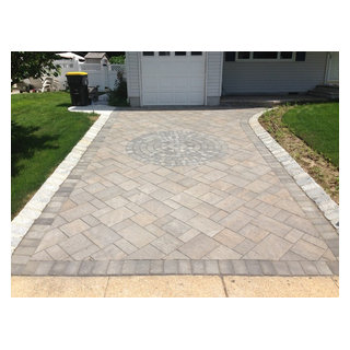 Techo-Bloc driveway - Traditional - Landscape - New York - by absolute ...