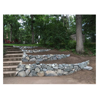 Trap Rock Retaining Walls - Montagne - Jardin - Minneapolis - par Stone ...
