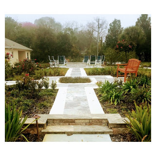 Travertine Walkway - Contemporary - Landscape - Tampa - by Terra Nova ...