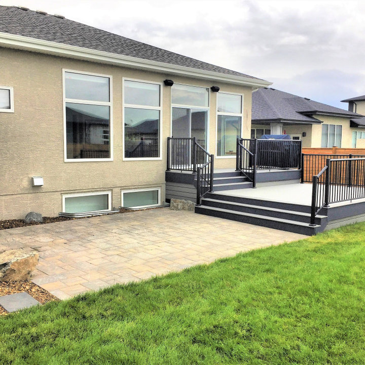 Composite Deck With Paver Patio - Photos & Ideas | Houzz