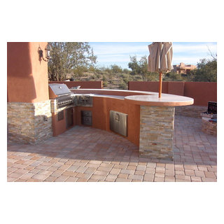 Tucson Outdoor Kitchens/BBQ Islands - Southwestern - Landscape - Other ...