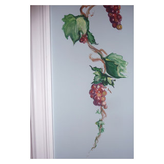 Tuscan Vineyard Landscape Mural - Mediterranean - Landscape - Boston ...