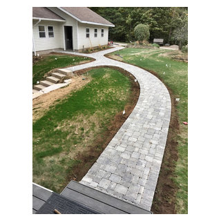 Unilock Brussels Block Paver Walkways - Traditional - Landscape - Other ...