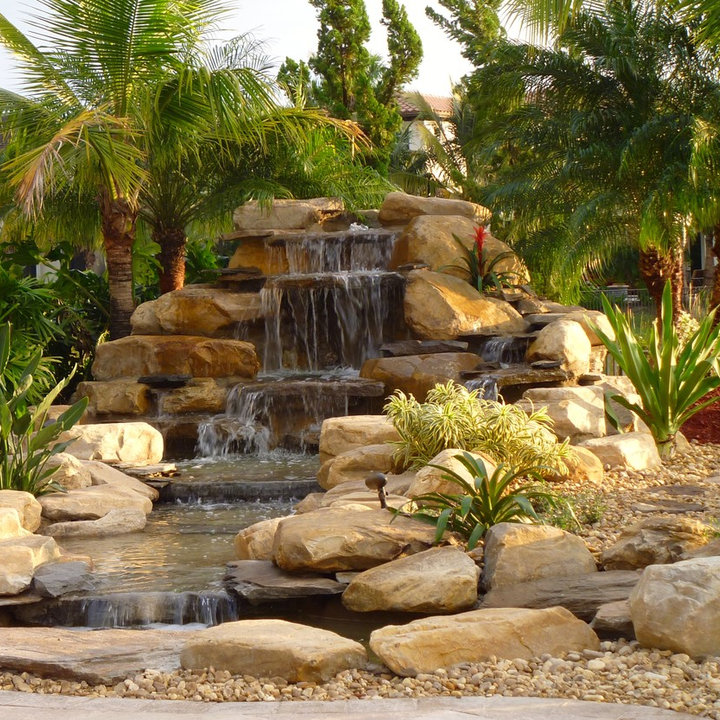 Backyard Waterfall - Photos & Ideas | Houzz